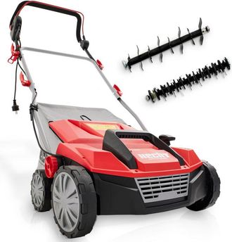 Hecht Vertikutierer Rasenl&uuml;fter Elektro 36cm 48L Moosentferner Rasen Striegel Bel&uuml;fter