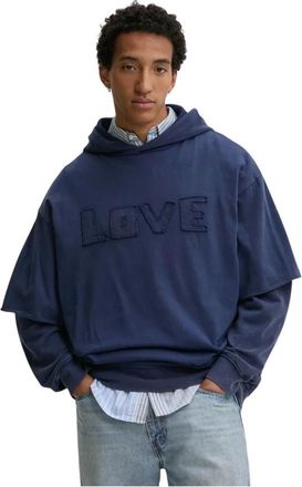 Desigual Homme, Sweatshirts et sweats &agrave; capuche, Bleu, Taille: XL Nuevomexico Sweat &agrave; capuche