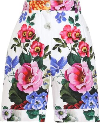 Dolce & Gabbana Femme, Shorts, Multicolore, Taille: 38 FR Floral Print Shorts