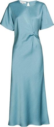 Marie M&eacute;ro Femme, Robes, Vert, Taille: 44 FR Silky Bias Knot-Waist Dress