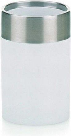 KELA Kela 18666 Becher Lino aus Kunststoff in Weiß, Plastik, 7 x 7 x 10,5 cm