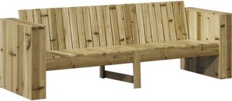 vidaXL Vidaxl - Canap&eacute; de jardin Vert 185.5 x 60 x 62 cm Pin impr&eacute;gn&eacute;