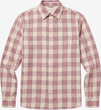 Knowledge Cotton Apparel Herren vegan Hemd Locker Geschnitten Kariert Braun Kariert