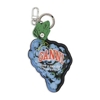 Ganni Leder-Schl&uuml;sselanh&auml;nger mit Traubenmotiv - - Accessories - Damen - Mehrfarbig - ONE SIZE