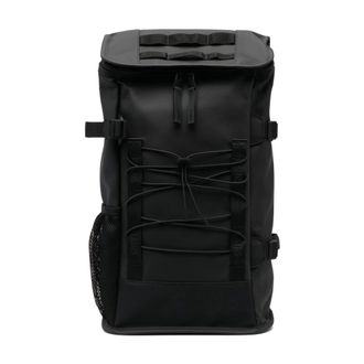 Rains Homme, Sacs, Noir, Taille: ONE Size Sac &agrave; dos avec logo imprim&eacute;