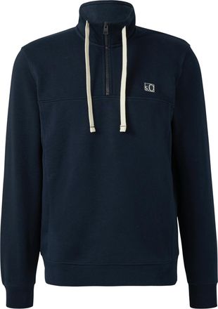 s.Oliver Sweatshirt mit Eingrifftaschen und Label-Patch
