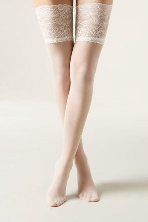 Calzedonia Stay Ups 20 Denier Matt Hautfarben