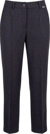 Baldinini Gekarierte Cropped Hose - - Trousers - Damen - Blau - S