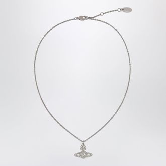 Vivienne Westwood Grace Bas Relief Halskette in Platin/Kristall