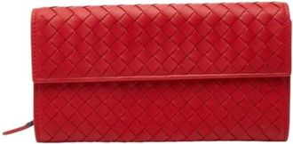 Bottega Veneta Pre-owned Vintage Long wallet (bi-fold) - Femme - Pre-owned - Rouge - Taille: ONE Size