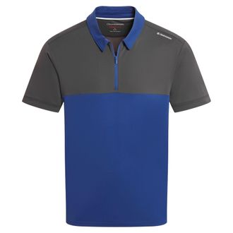 Craghoppers Avro Poloshirt f&uuml;r Herren, Nosilife, Emblem, kurz&auml;rmlig (dunkeles Eisen)