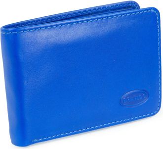 Branco Kleine Geldb&ouml;rse, Mini Portemonnaie Gr&ouml;&szlig;e XS, Echt-Leder, f&uuml;r Damen und Herren, Azur-Blau, 12022