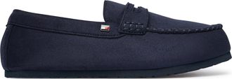 Tommy Hilfiger Hausschuhe Tommy Hilfiger Hilfiger Driver House Shoe FM0FM06012 Dunkelblau