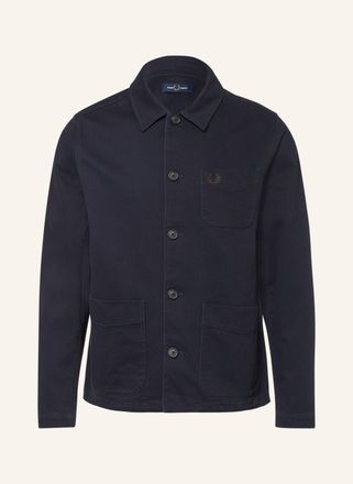 Fred Perry Cord-Overshirt blau