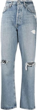 A Gold E 90er Mid-Rise Loose-Fit Jeans - - Jeans - Damen - Blau - W27