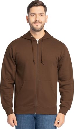 Fruit Of The Loom Unisex Eversoft Fleece-Hoodies, Pullover & Durchgehender Reißverschluss, feuchtigkeitsableitend und atmungsaktiv, Größen S-4X Kapuzenpullover, Warmes 