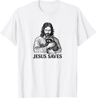 Faith Jesus rettet Waschb&auml;r T-Shirt