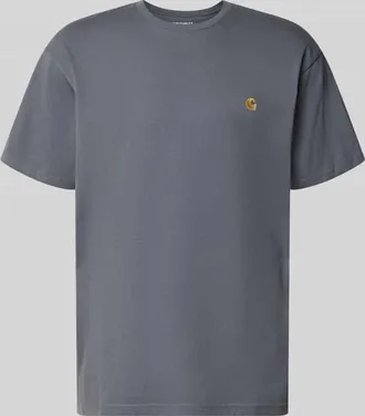 Carhartt Work in Progress T-Shirt mit Label-Stitching und Rundhalsausschnitt