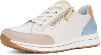 Ara Damen Osaka Sneaker, Shell,Cream,VANILLE,Aqua,Peach, 38.5 EU Weit
