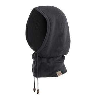 Knit Factory Evy &Eacute;charpe &agrave; capuche - Anthracite - One Size