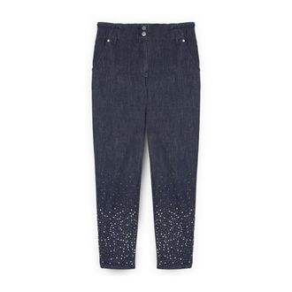 Fiorella Rubino Damen, Jeans, Blau, XLGr&ouml;&szlig;e