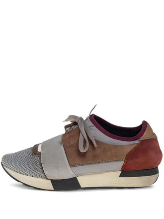 Balenciaga baskets à empiècements contrastants - Gris