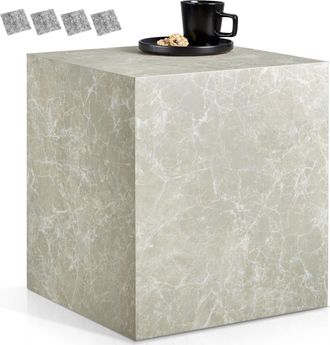 TecTake Couchtisch in Travertin Optik, Beistelltisch, moderner Wohnzimmertisch, Sofatisch, Tisch Wohnzimmer, Deko Wohnzimmer, Couch Tisch, Schlafzimmer Nachtt
