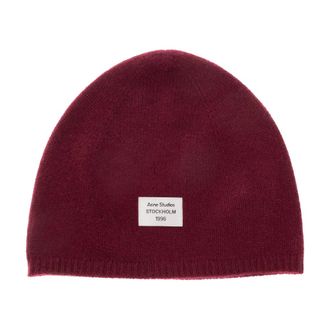 Acne Studios Bonnet en cachemire - unisex - Accessoires - Rouge - Taille: ONE Size
