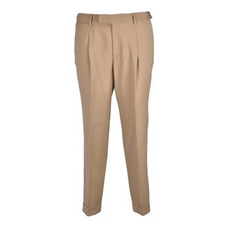 Paoloni Homme, Pantalons, Beige, Taille: XL Classico Suit Pantalons