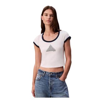 Calvin Klein T-Shirts - - Tops - Damen - Wei&szlig; - S