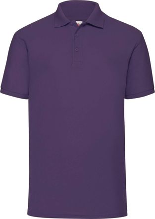 Fruit Of The Loom Fruit of The Loom Herren-Poloshirt aus schwerem Piqu&eacute;, kurz&auml;rmelig, violett, M