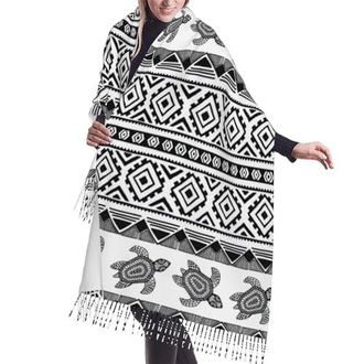 Generic Tortue Ethnique Ray&eacute;e Femme Scarf Mode Ch&acirc;le Douce &Eacute;charpe Pour Hiver Mariage Soir&eacute;e Automne