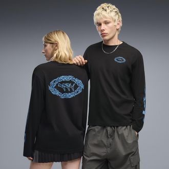 Puma T-shirt coupe carr&eacute;e Flame FUTURE.PUMA.ARCHIVE Unisexe, V&ecirc;tements, Noir, XXL