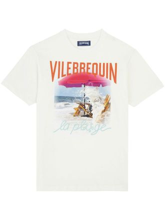 Vilebrequin t-shirt en coton à imprimé graphique - Blanc