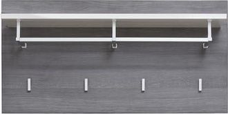 Trendteam Panneau de Garde-Robe - Armoire - Ligne - Dimensions dassemblage (LxHxP) 80 x 40 x 28 cm - Couleur Sardegna Argent fumé avec Blanc - 189844403