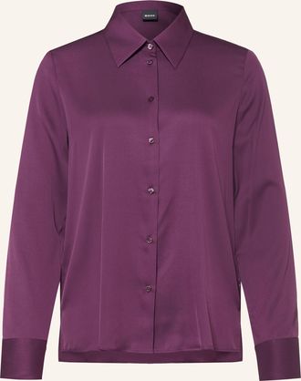 HUGO BOSS Hemdbluse Bonya Mit Seide lila