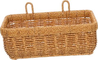 Aboofan Elegante Hängekörbe für Die Küche Wandgeflochtene Obstschale Aus Natürlichem Rattan