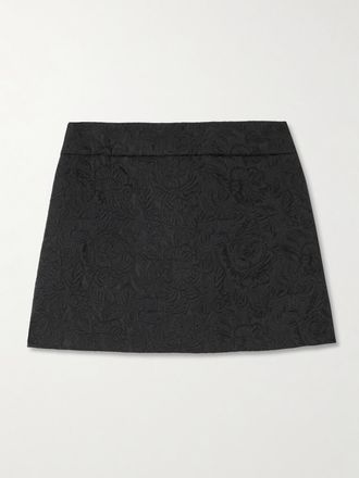 Dolce & Gabbana Mini-jupe En Matelassé - Noir