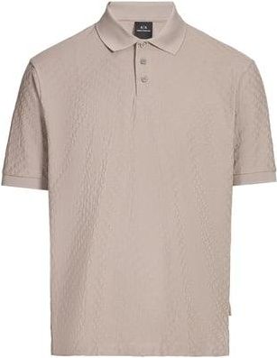 A|X Armani Exchange Baumwolle Jacquard Short Jacquard Polo Shirts