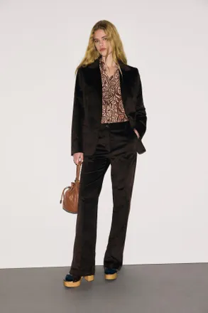 Gerard Darel Veste en velours serg&eacute; - JEM - Cinnamon