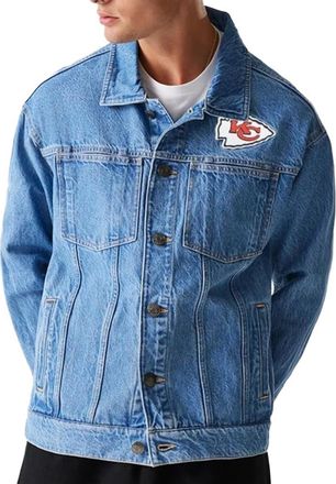 New Era NFL Denim Jeans Jacket Kansas City Chiefs (DE/NL/SE/PL, Alphanumerisch, XL, Regular, Regular, Blau)