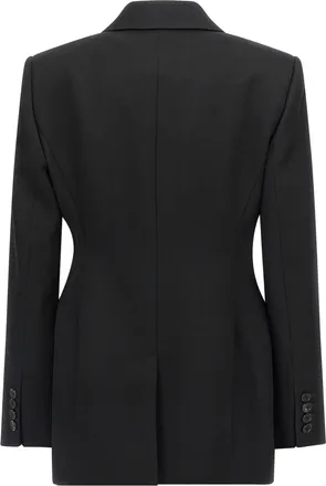 Givenchy Satin Lapel Blazer - Black