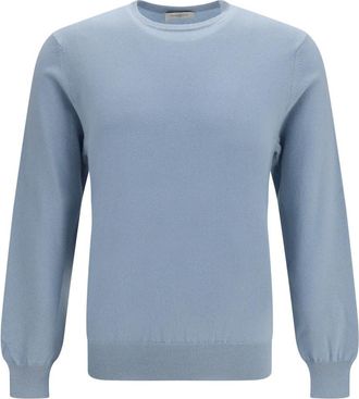 PIACENZA 1733 Kaschmir Pullover mit Rundhalsausschnitt - - Knitwear - Herren - Blau - L