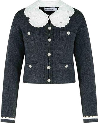 Self Portrait Cardigan - Gris