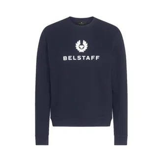 Belstaff Dunkel Ink Signature Crewneck Sweatshirt - - Sweatshirts & Hoodies - Herren - Blau - L