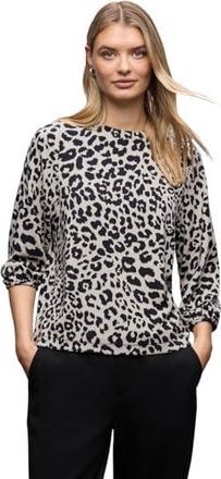 Street One 3228656 Chemise Jacquard Fantaisie, Beige Doux, 40 Femmes