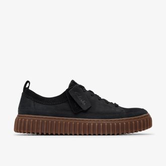 Clarks Torhill Lace Black Nubuck Schuhe