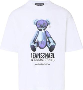 Iceberg Kurzarm-T-Shirt - - Tops - Herren - Wei&szlig; - XS