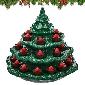 Generico Weihnachtsbaumform aus Eierschale: abnehmbarer Deckel, robuste Konstruktion, wiederverwendbarer Eierhalter, K&uuml;chenzubeh&ouml;r, perfekt f&uuml;r 24 Eier, geeign