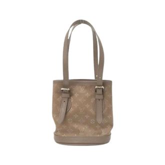 Louis Vuitton Sac seau Monogram Satin Pr&eacute;-poss&eacute;d&eacute; - Femme - Pre-owned - Beige - Taille: ONE Size